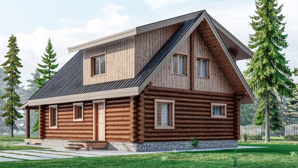 The Blue Grouse- 1100 sq' - True Log Cabin