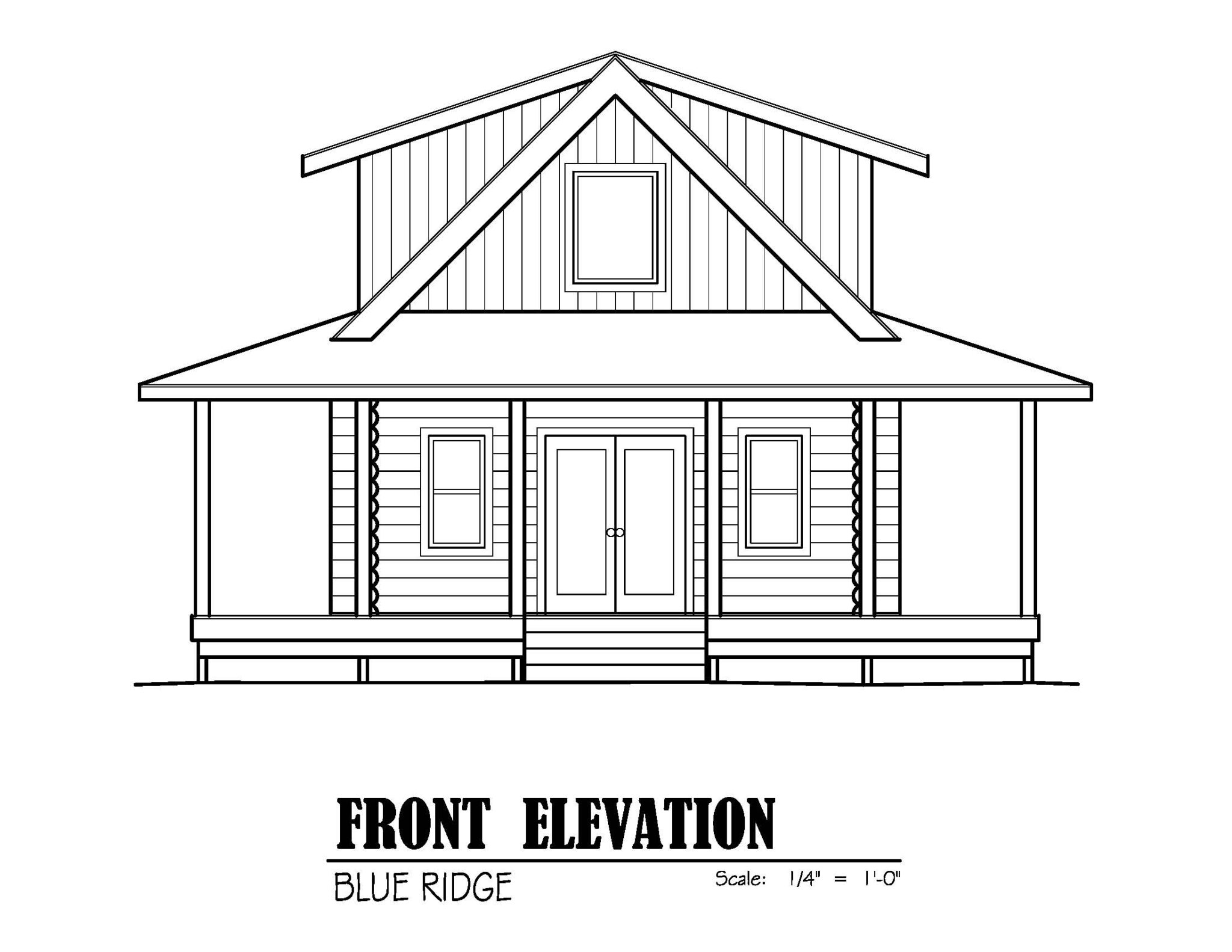 Blue Ridge Plans - True Log Cabin