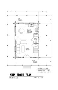 Blue Ridge Plans - True Log Cabin