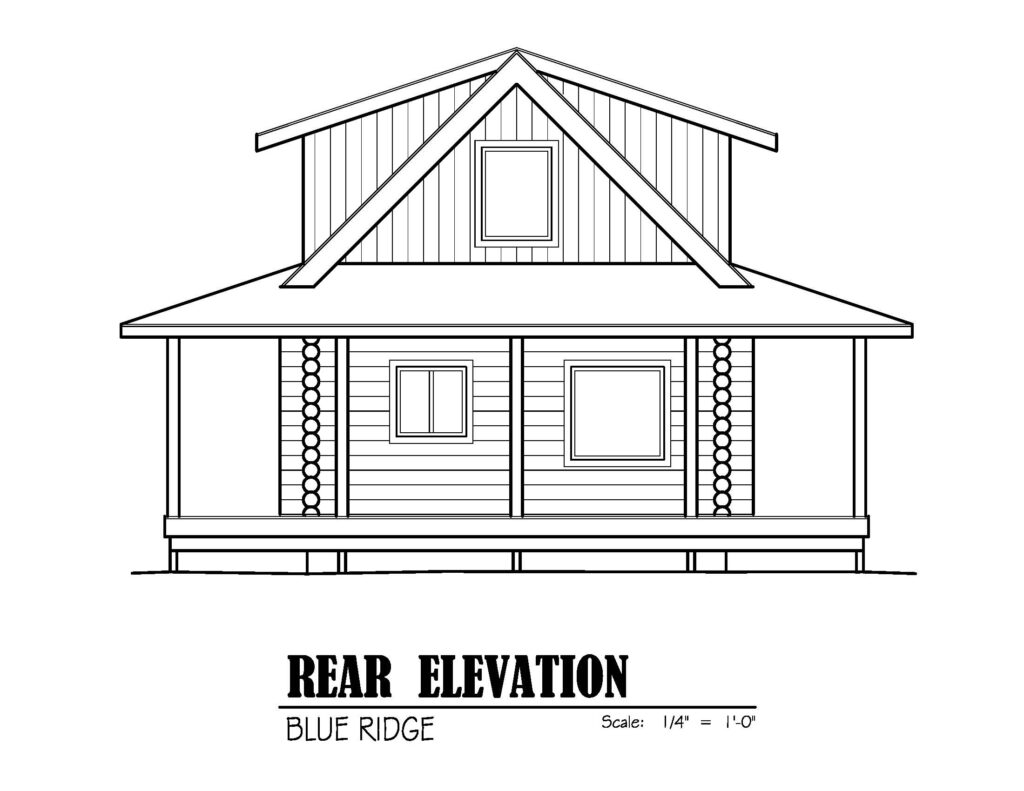 Blue Ridge Plans - True Log Cabin